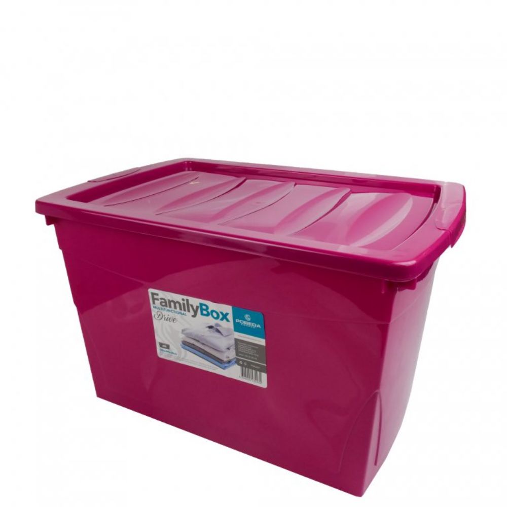 Kutija za skladistenje u boji sa poklopcem 50l 58x39xh30cm