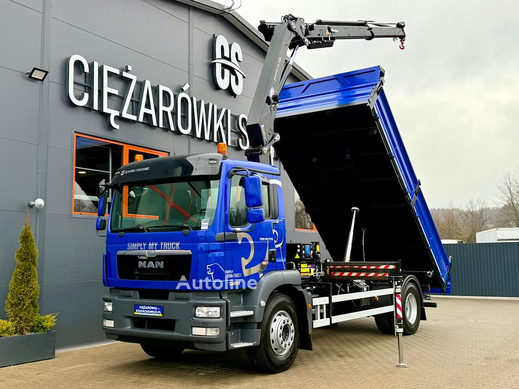 MAN TGM TGL TGS 18.250 // wywrotka 3-S + HDS HMF 1420 - K2 // bu kiper