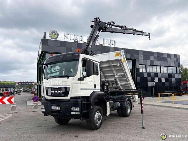 MAN TGS 18.360 4x4 HIAB 144 E-4 Crane Kipper kiper