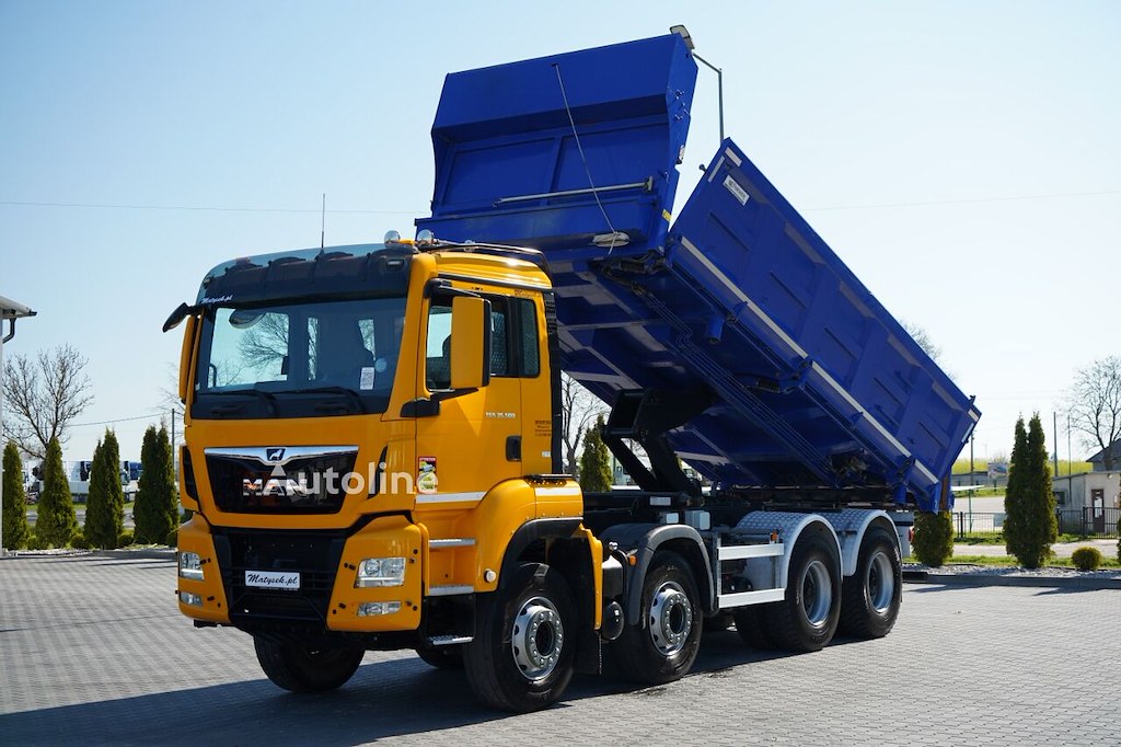 MAN TGS 35.500 / 8x4 / WYWROTKA / HYDROBURTA / BORDMATIK / NAVI / 20 kiper