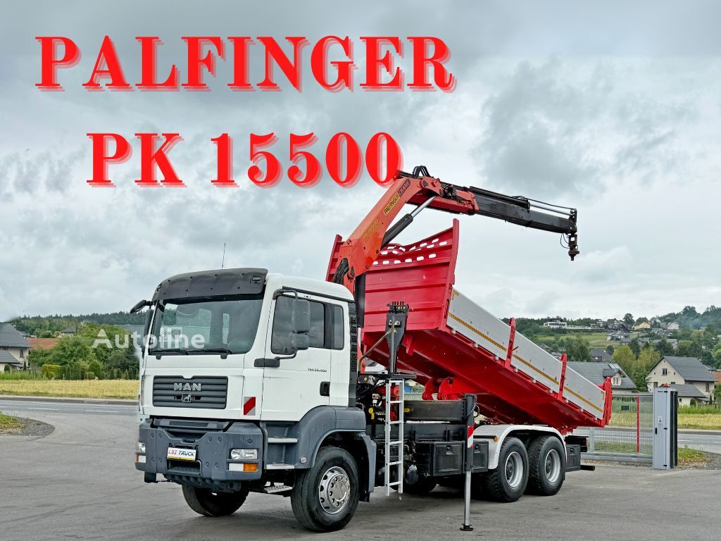 MAN TGA 26.400 * KIPPER 6,00m + PK 15500 * 6x4 * TOP kiper