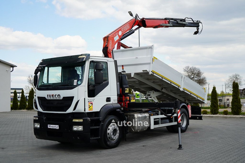 IVECO STRALIS /  310 / 4x2 /WYWROTKA - 5,3 M / HDS FASSI 135 - 8 M / E kiper
