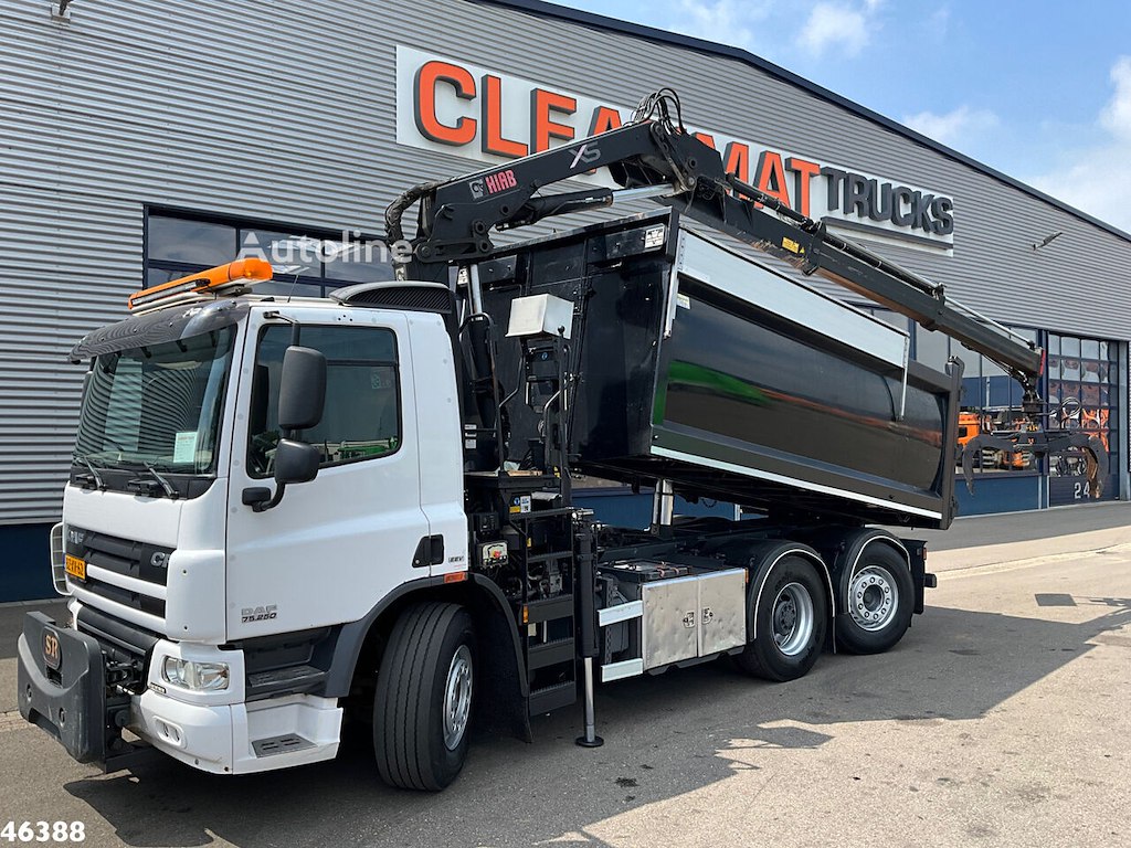 DAF FAN 75 CF 250 Hiab 14 Tonmeter laadkraan kiper