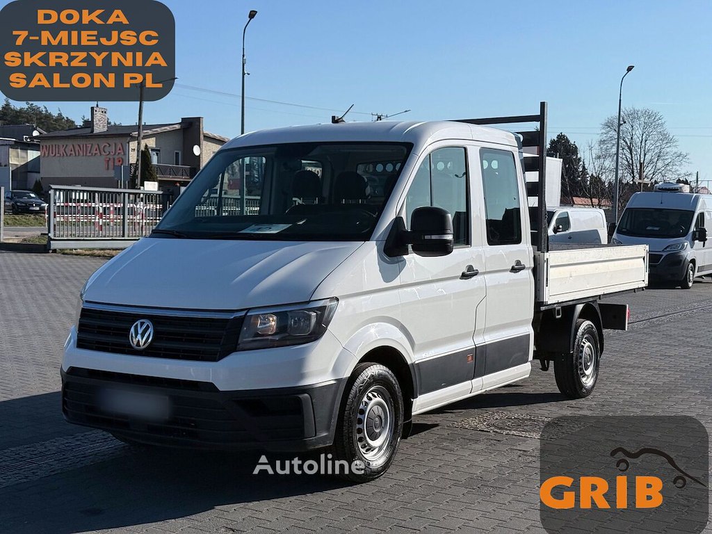 Volkswagen Crafter Doka Brygadówka 7-miejsc Skrzynia, Salon PL kamion s ravnom platformom < 3.5t
