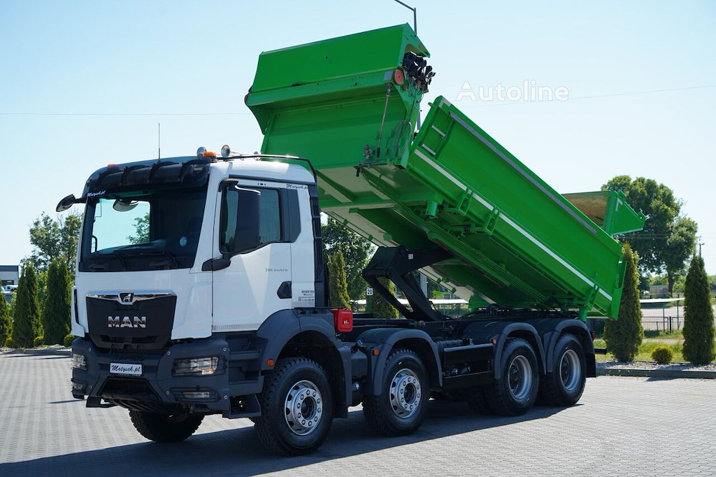 MAN TGS 35.470 / 8x4 / WYWROTKA 2 STRONNA / HYDROKLAPA / HYDROBURTA kiper