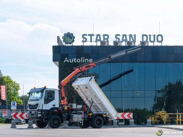 IVECO TRAKKER 450 4x4 Palfinger 18002 EH Crane Kipper kiper