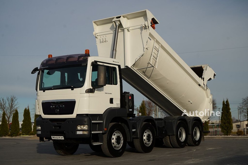 MAN TGS 35.440 / 8X4 / WYWROTKA TYLNOZSYPOWA / HYDROKLAPA / MANUAL   kiper
