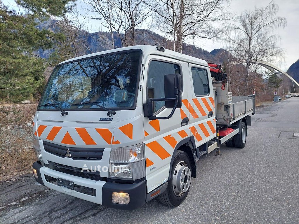 Mitsubishi Fuso Canter 7C18 / double cab / Euro 6 / Maxilift 270 crane kiper