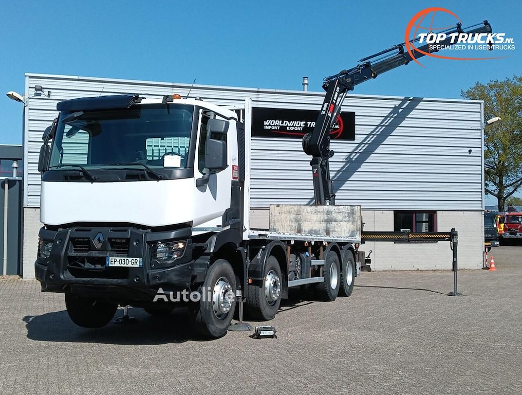 Renault C430 8x4 - HIAB 22TM Crane, Crane, Crane -Climate Control -Remot kamion s ravnom platformom