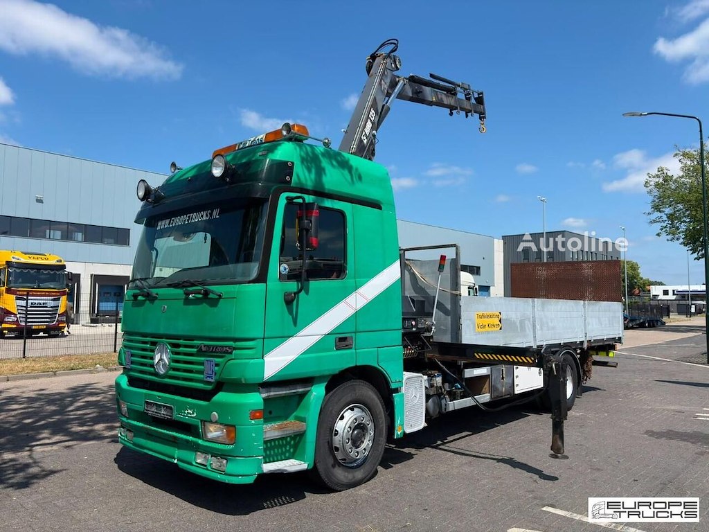 Mercedes-Benz Actros 1843 Steel/Air - EPS 3 Ped - Hiab 135 - Remote Control kamion s ravnom platformom