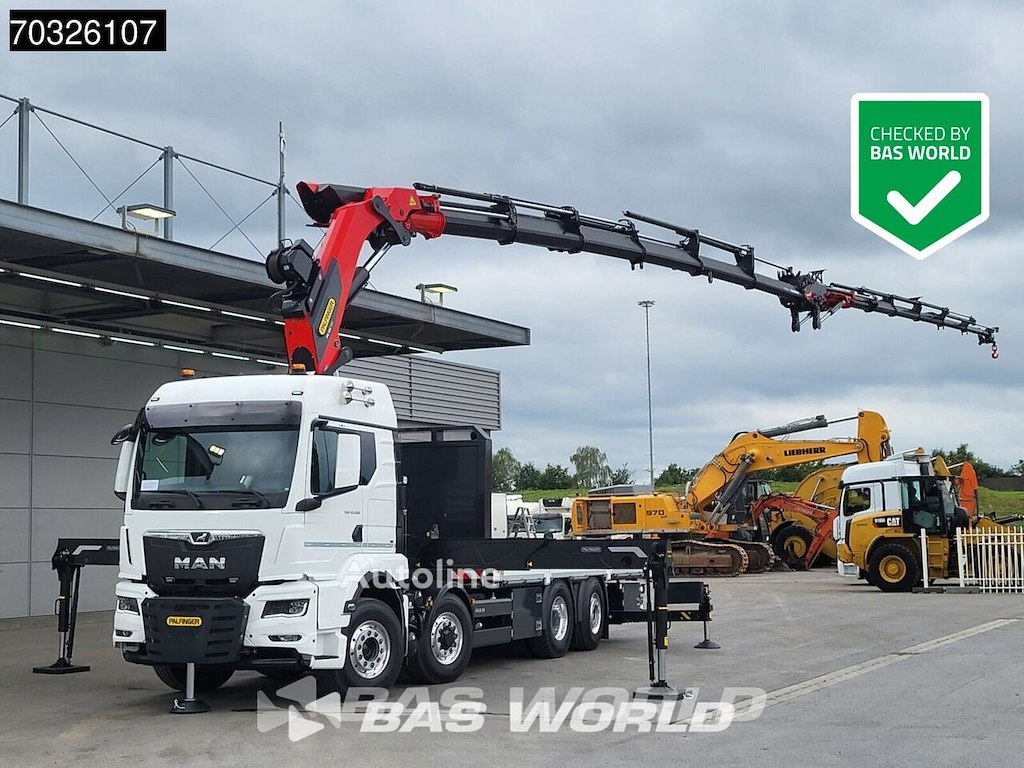 Novi MAN TGS 35.520 8X4 NEW! Palfinger PK 480TEC 6x + JIB 6x + Winch Hydr kamion s ravnom platformom