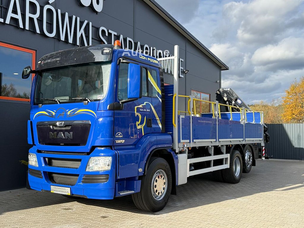 MAN TGS 26.360 kamion s ravnom platformom