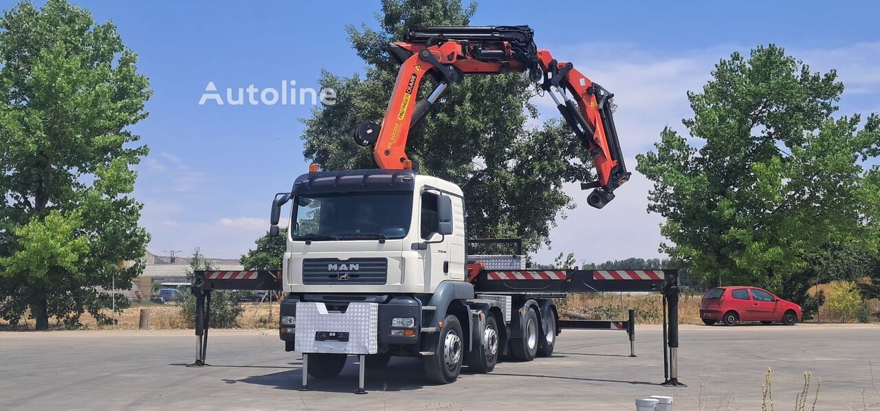 MAN 400 PALFINGER 60002 8X4 kamion s ravnom platformom