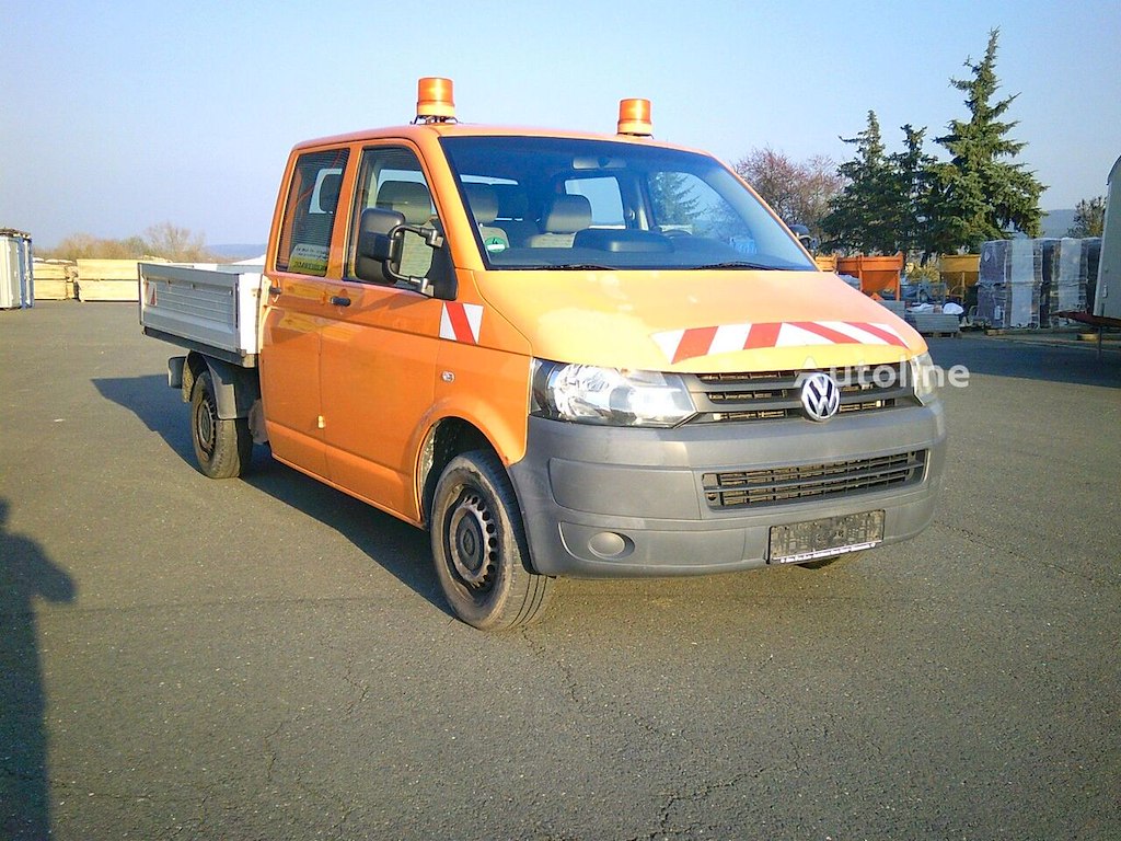 Volkswagen T5 2.0 TDI DoKa Pritsche lang kamion s ravnom platformom