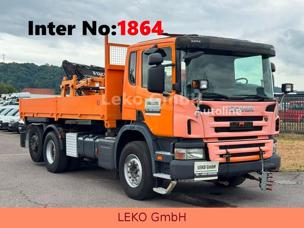 Scania P 310 Mit SchneePflugschild kamion s ravnom platformom