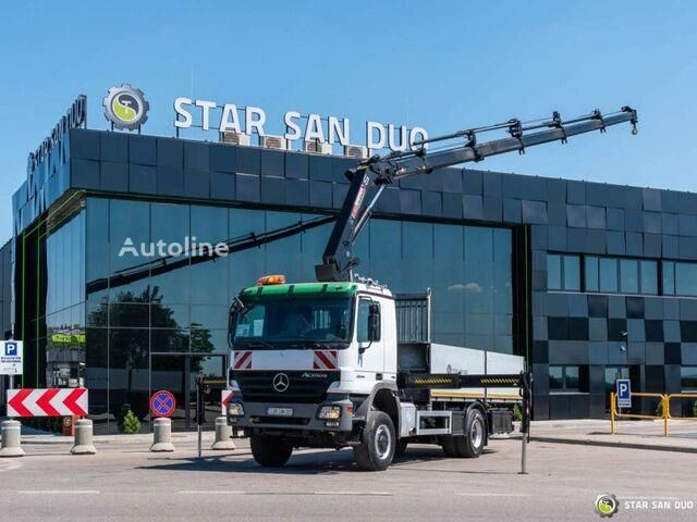 Mercedes-Benz Actrosr2044A 4x4 Hiab 211 EP-5 Crane kamion s ravnom platformom