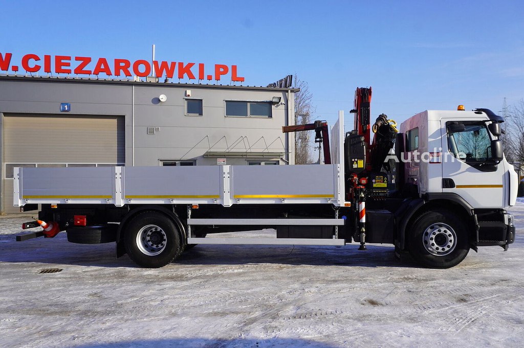 Renault C280 DTI 8 / HDS Fassi F135A.22 / remote control / Rotator / Fla kamion s ravnom platformom