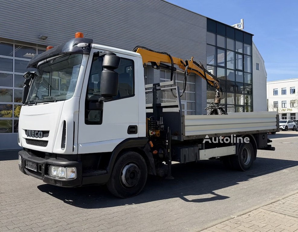 IVECO ML 80 E18/P / Kinshofer Grab / Crane kamion s ravnom platformom