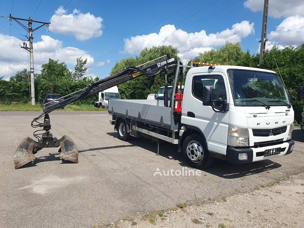 Mitsubishi Fuso Canter 7C15 / crane kamion s ravnom platformom