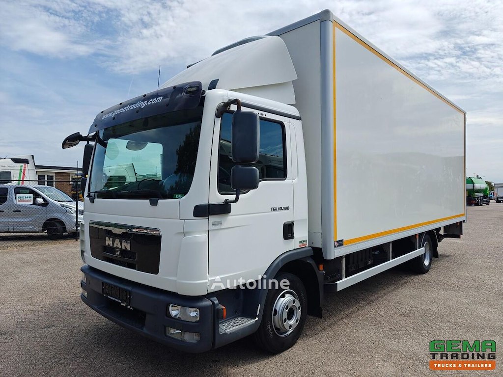 MAN TGL 10.180 4x2 DayCab Euro5 - Enclosed Box 6.7m + Tail Lift 1,50 kamion furgon