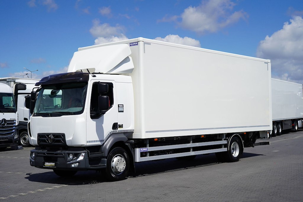 Renault D 16 / 250 / ACC / EURO 6 / KONTENER + WINDA / ŁAD. 7730 KG / 18 kamion furgon