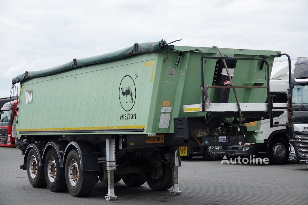 Wielton WYWROTKA 23 M3 / MULDA ALUMINIOWA / OŚ PODNOSZONA poluprikolica kipera