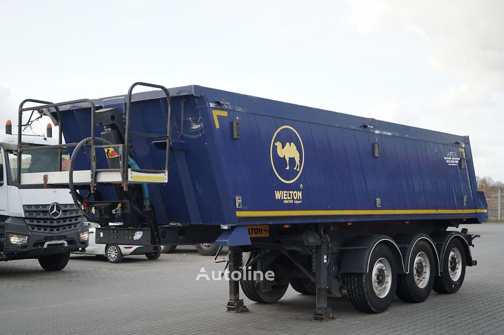 Wielton WYWROTKA / 24 M3 / ALUMINIOWA / OŚ PODNOSZONA / OSIE SAF / PO KO poluprikolica kipera