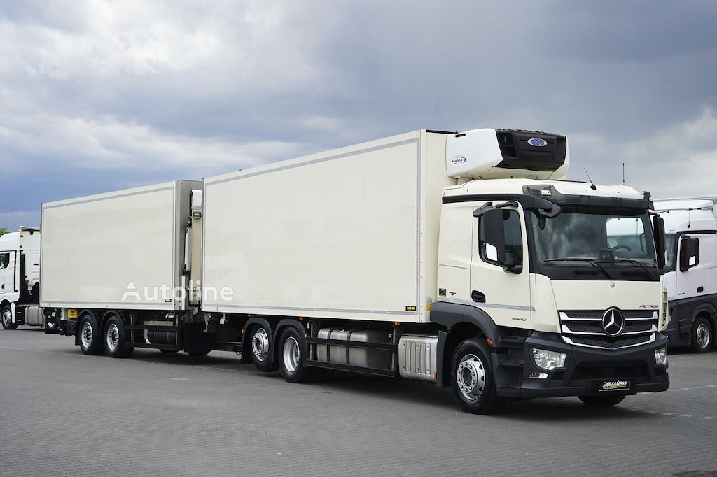 Mercedes-Benz ACTROS / 2540 / ACC / E 6 / ZESTAW PRZEJAZDOWY / CHŁODNIA + WIND kamion hladnjača + prikolica furgon