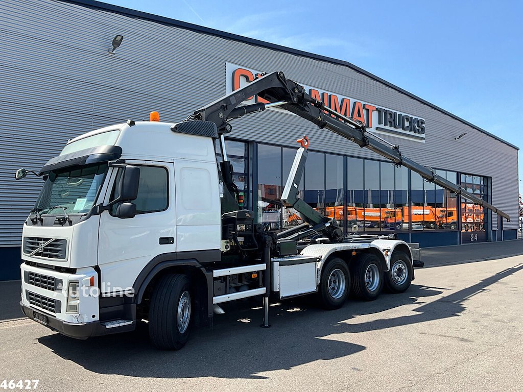Volvo FM 480 8x4 Hiab 28 Tonmeter laadkraan kamion rol kiper