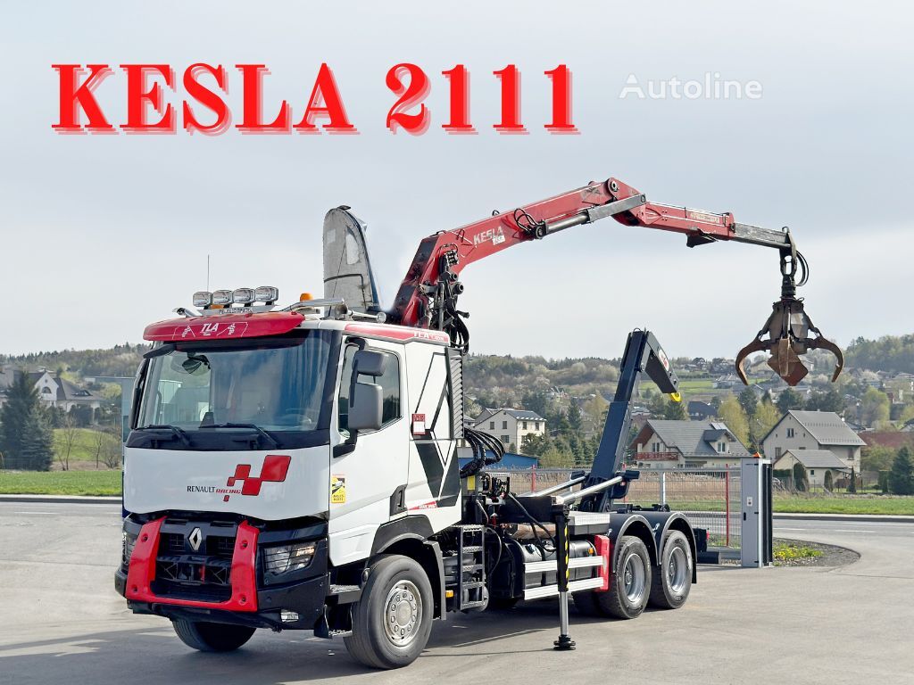 Renault C520 * ABROLLKIPPER 4,80 m * KESLA * 6x4! kamion rol kiper