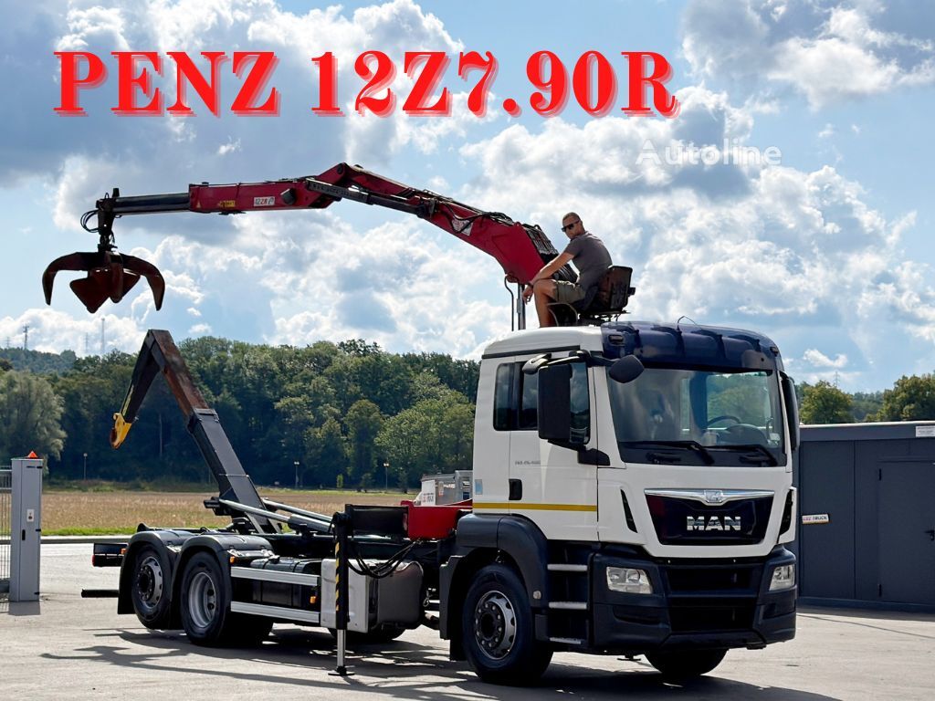MAN TGS 26.400 Abrollkipper* PENZ 12Z7.90R* TOP kamion rol kiper