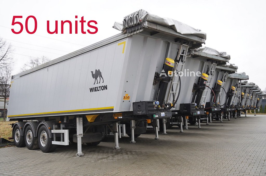 Wielton NW-3 / weight 6.2 t / capacity 38m3 / Electrically folded roof / poluprikolica kipera