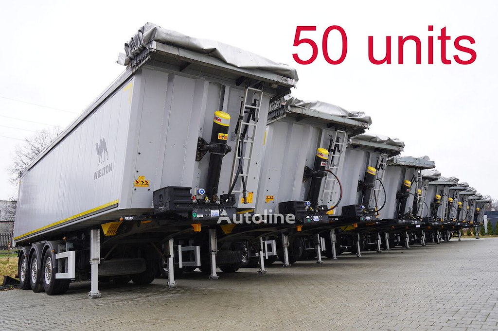 Wielton NW-3 / weight 6.2 t / capacity 38m3 / Electrically folded roof / poluprikolica kipera