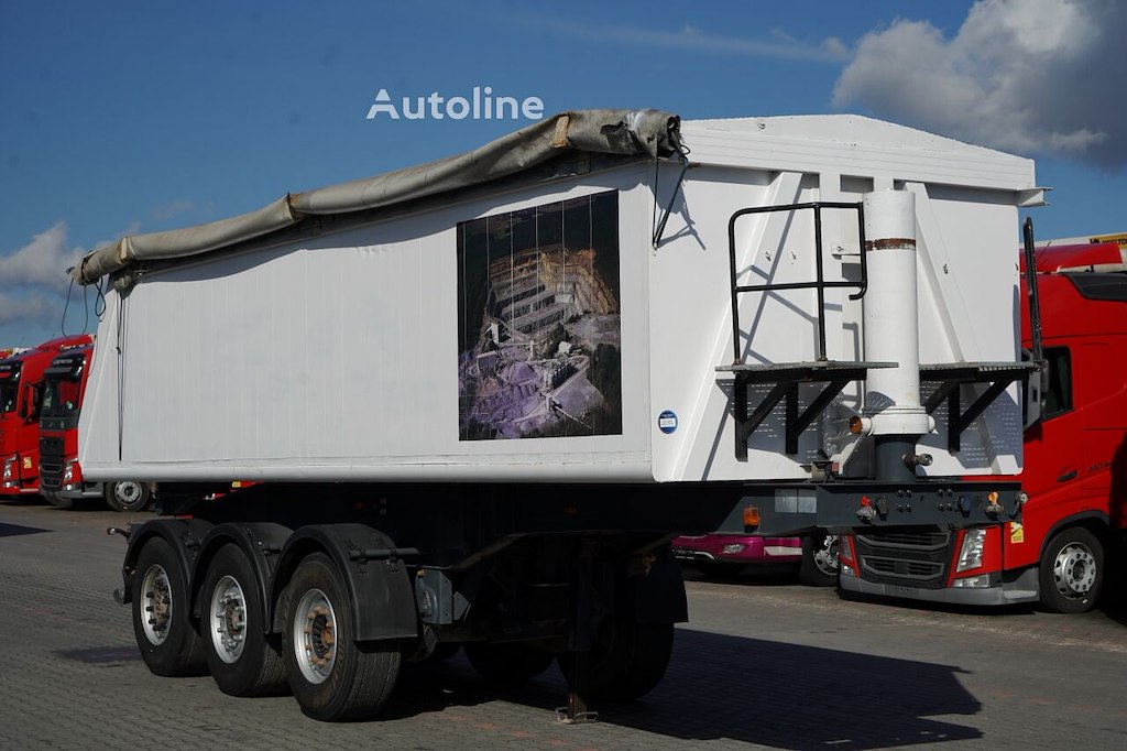 Carnehl WYWROTKA / 26 m3 / ALUMINIOWA / OŚ PODNOSZONA / SAF / WAGA: 5 30 poluprikolica kipera