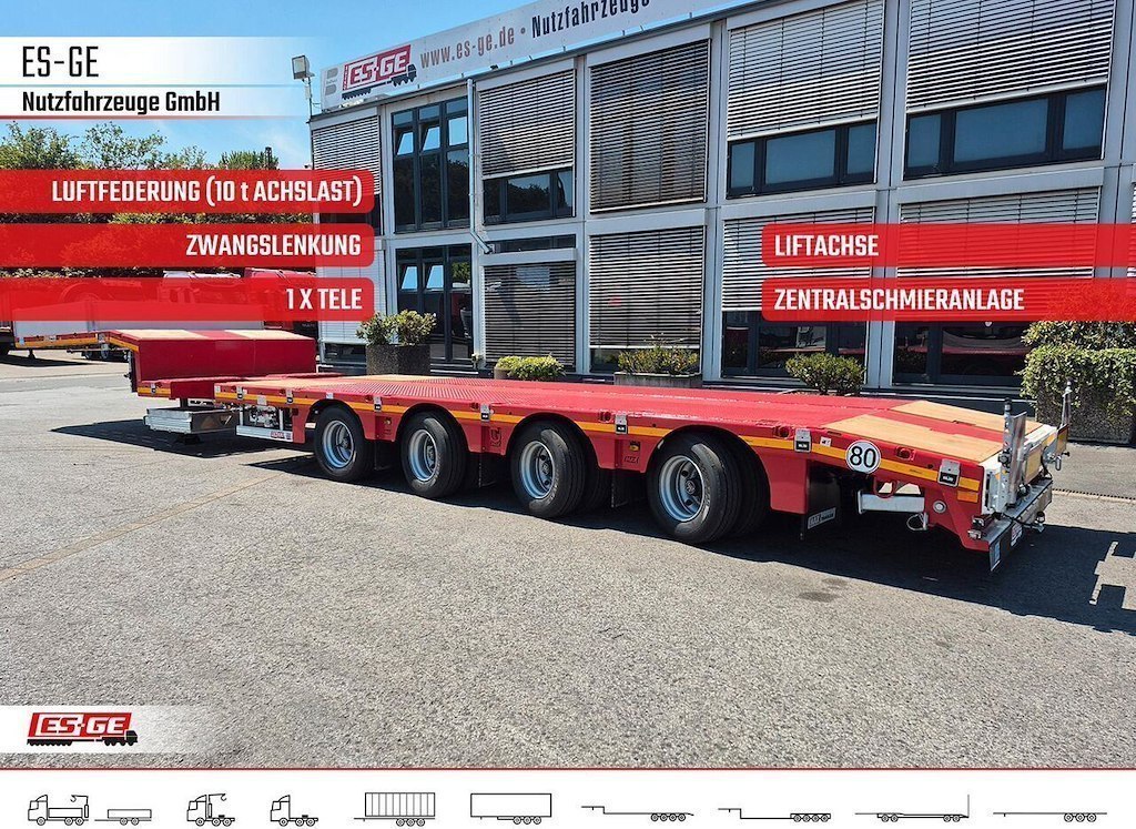 Nova Faymonville MAX Trailer MAX110 Semi-Tieflader poluprikolica sa niskom platformom