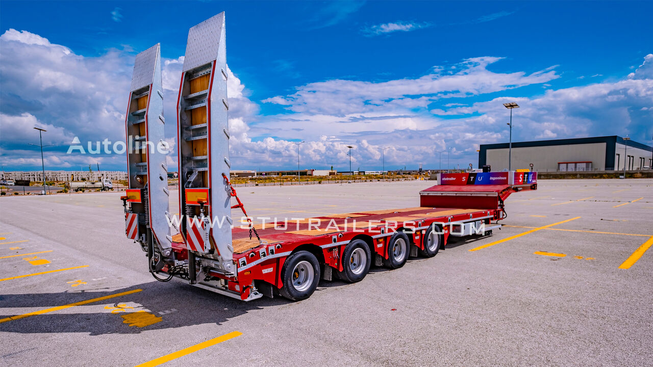 Nova STU 4 Axle Extendable Lowbed Trailers poluprikolica sa niskom platformom