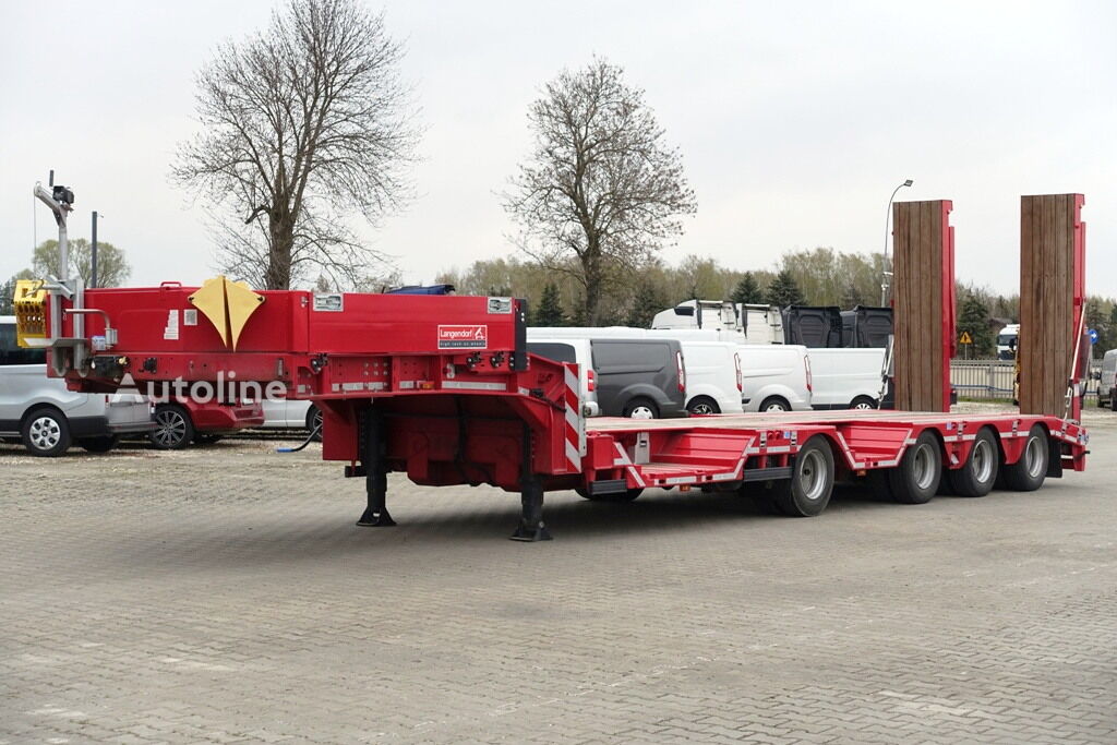 Langendorf low-bed semi-trailer / 2024 / 46 t load cap / 2 units poluprikolica sa niskom platformom