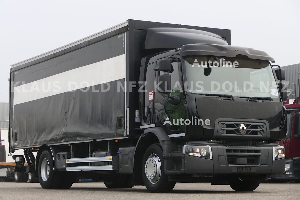 Renault D Wide 18.320 Curtain-Sider Beverage Delivery Truck / Tail Lift kamion sa klizna zavesa cerada
