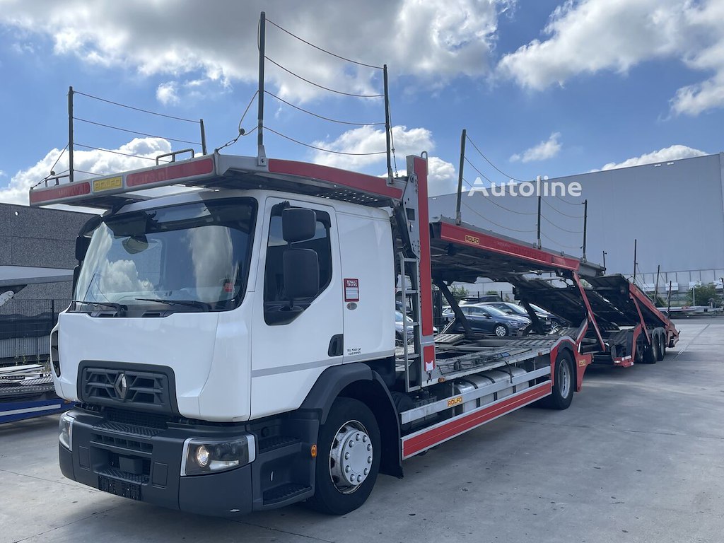 Renault D Wide autotransporter + prikolica autotransportera