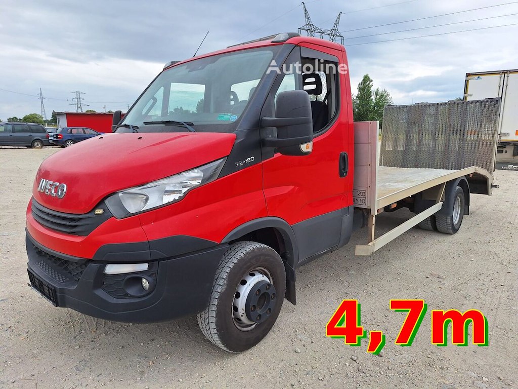 IVECO Daily 72-180 Trailer - 4.7m - 4.3t payload/nutzlast/new winch autotransporter