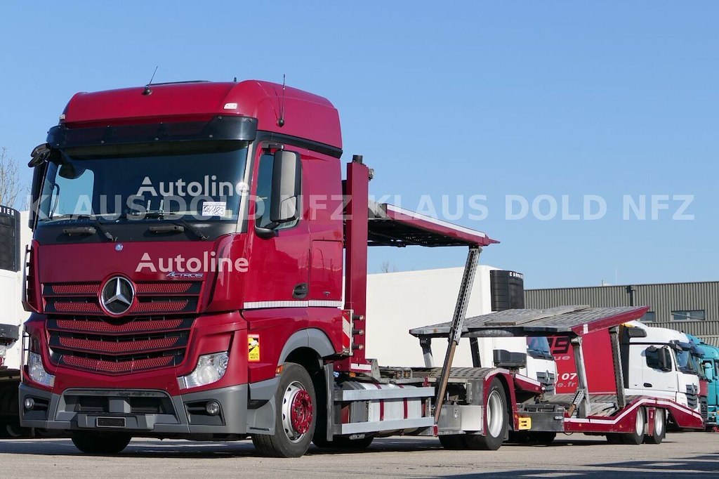 Mercedes-Benz Actros 1842 - Car transport truck with trailer autotransporter + prikolica autotransportera
