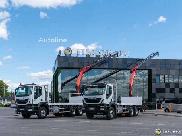 IVECO TRAKKER 410 6x4 Palfinger PK 18002 EH Crane kamion platforma