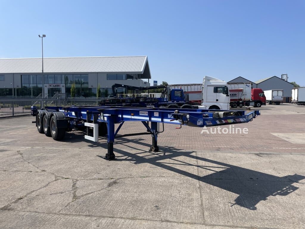 Dennison LOCK AND GO SLIDING SKELETAL TRAILER – 2015 – C412356 poluprikolica za prevoz kontejnera