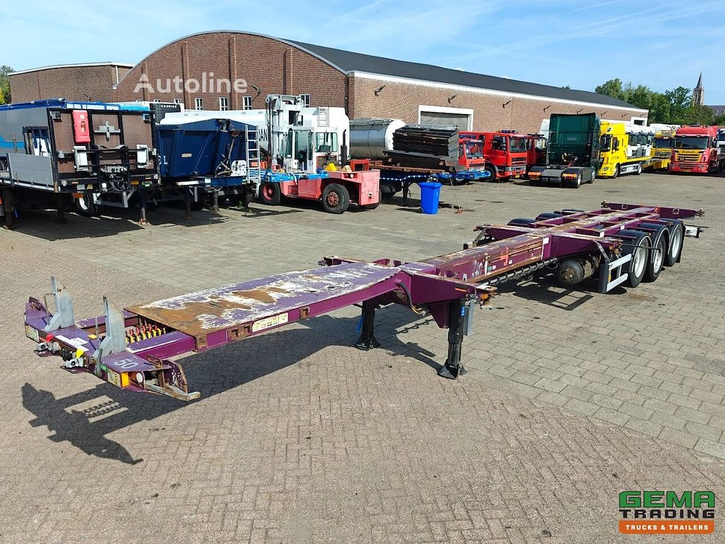 D-Tec FT-43-03V Multi - All Connections - Head-Center-Rear - Lift Axle poluprikolica za prevoz kontejnera