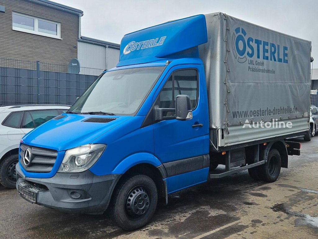 Mercedes-Benz Sprinter 519 CDI tarpaulin-covered flatbed truck kamion s ceradom