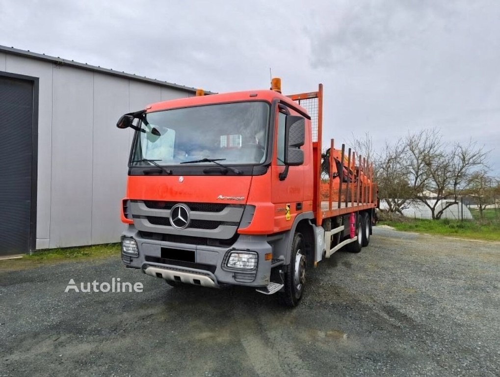 Mercedes-Benz Actros 2641 log truck+Crane kamion za prevoz drva