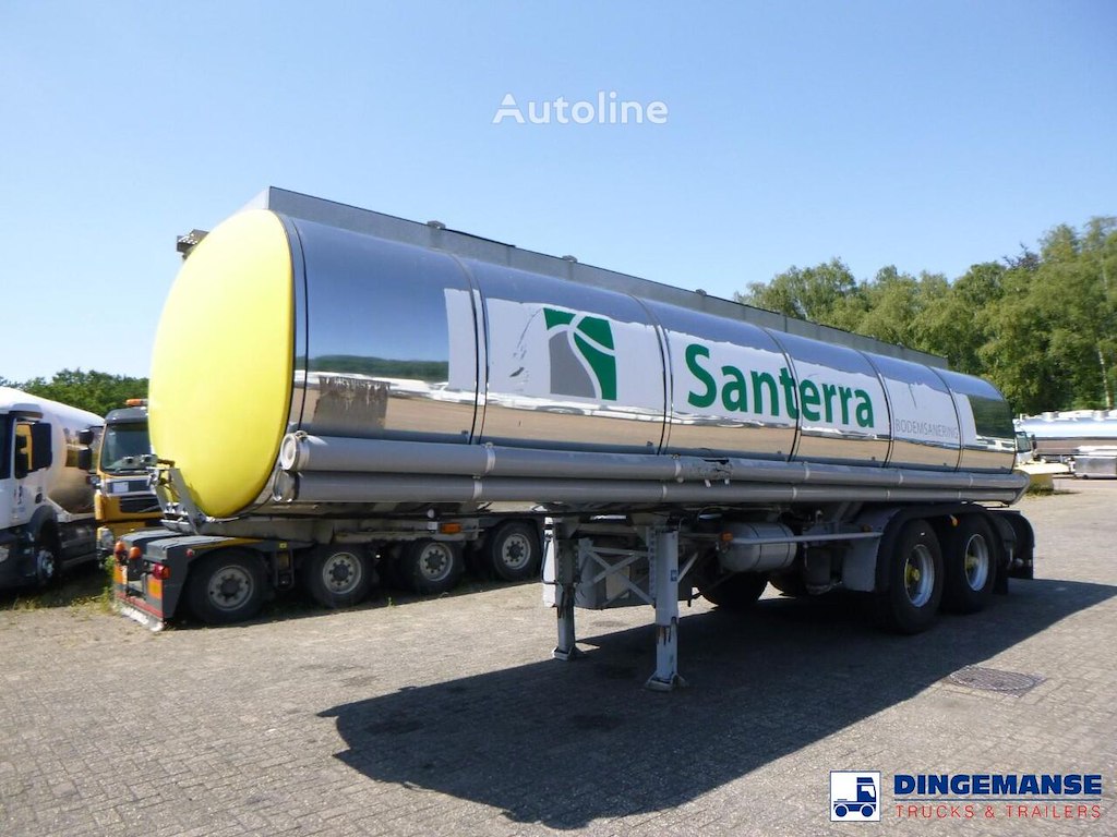 LAG L.A.G. Chemical (non-ADR) tank inox 25 m3 / 4 comp cisterna za prevoz hemikalija