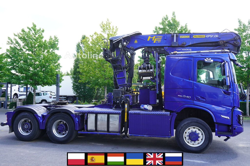 Volvo FMX 540 Forestal tractor / 6x6 / Palfinger Epsilon S300L98 crane kamion za prevoz drva