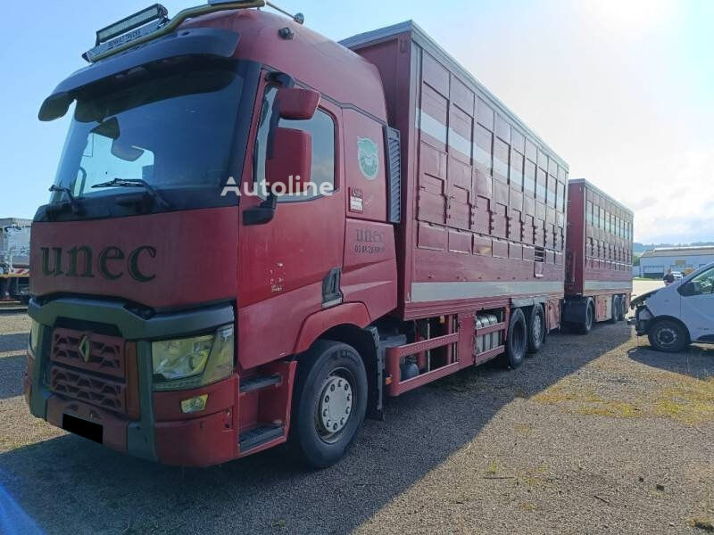 Renault T 520 P livestock trailer truck kamion za prevoz stoke