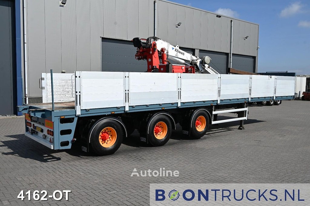 Floor FLO-18-30S2 STEENOPLEGGER * KENNIS KRAAN R-28/120+JIB * 2x STUUR poluprikolica sa ravnom platformom